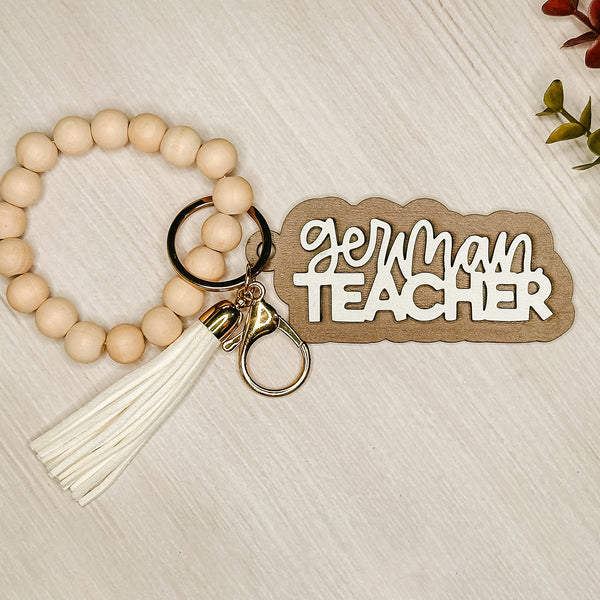 German Teacher Layered Keychain – Glowforge Shop