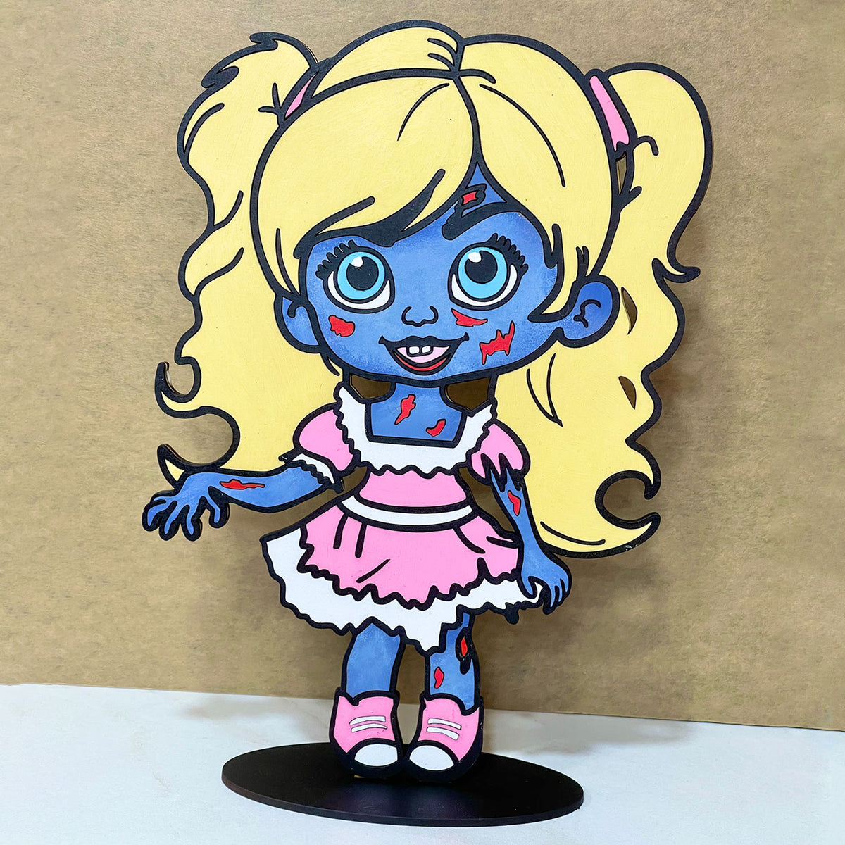 Girl Zombie Halloween Stand – Glowforge Shop