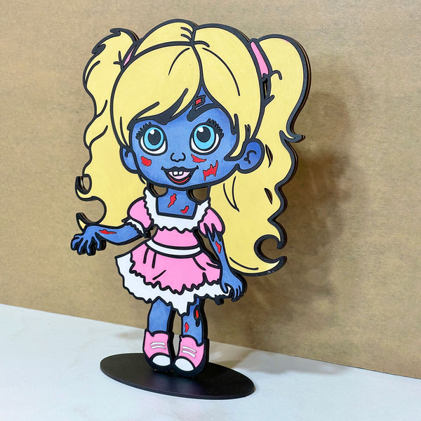 Girl Zombie Halloween Stand – Glowforge Shop