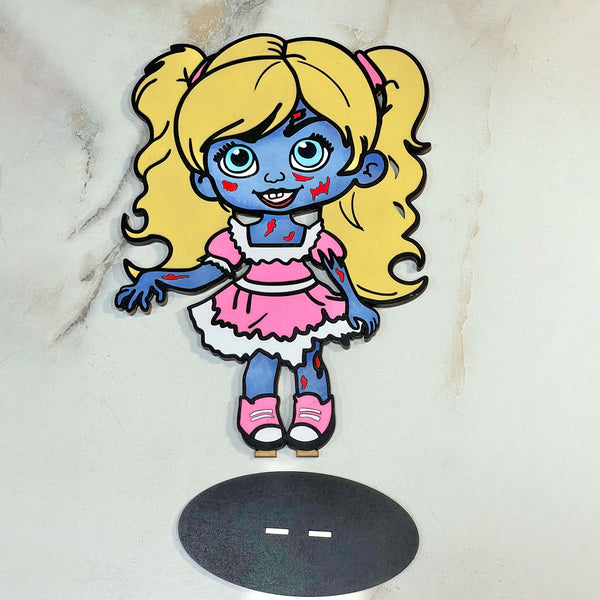 Girl Zombie Halloween Stand – Glowforge Shop