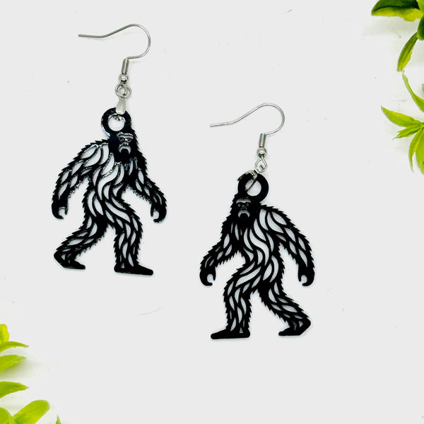 Gone Squatchin’ Cutout Earrings – Glowforge Shop