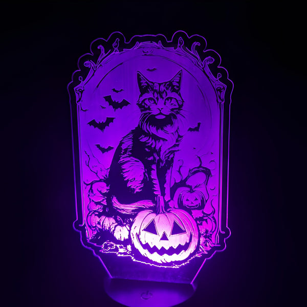 Halloween Cat LED Nightlight Insert – Glowforge Shop