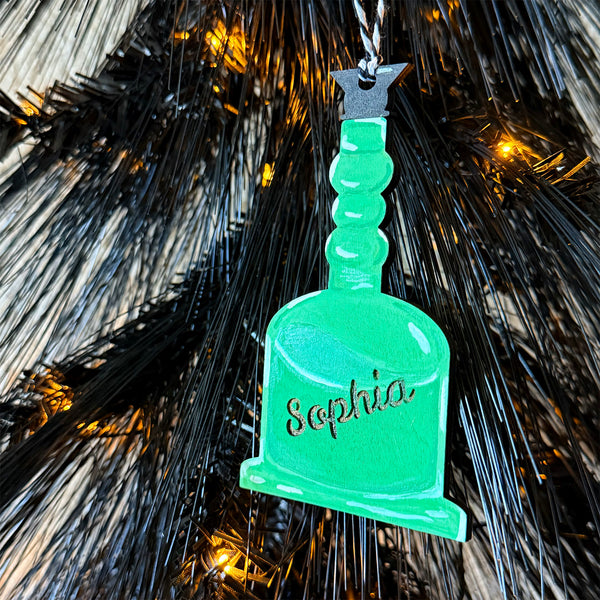 Halloween Potion Bottle Name Tag Paint Me Wooden Ornament – Glowforge Shop