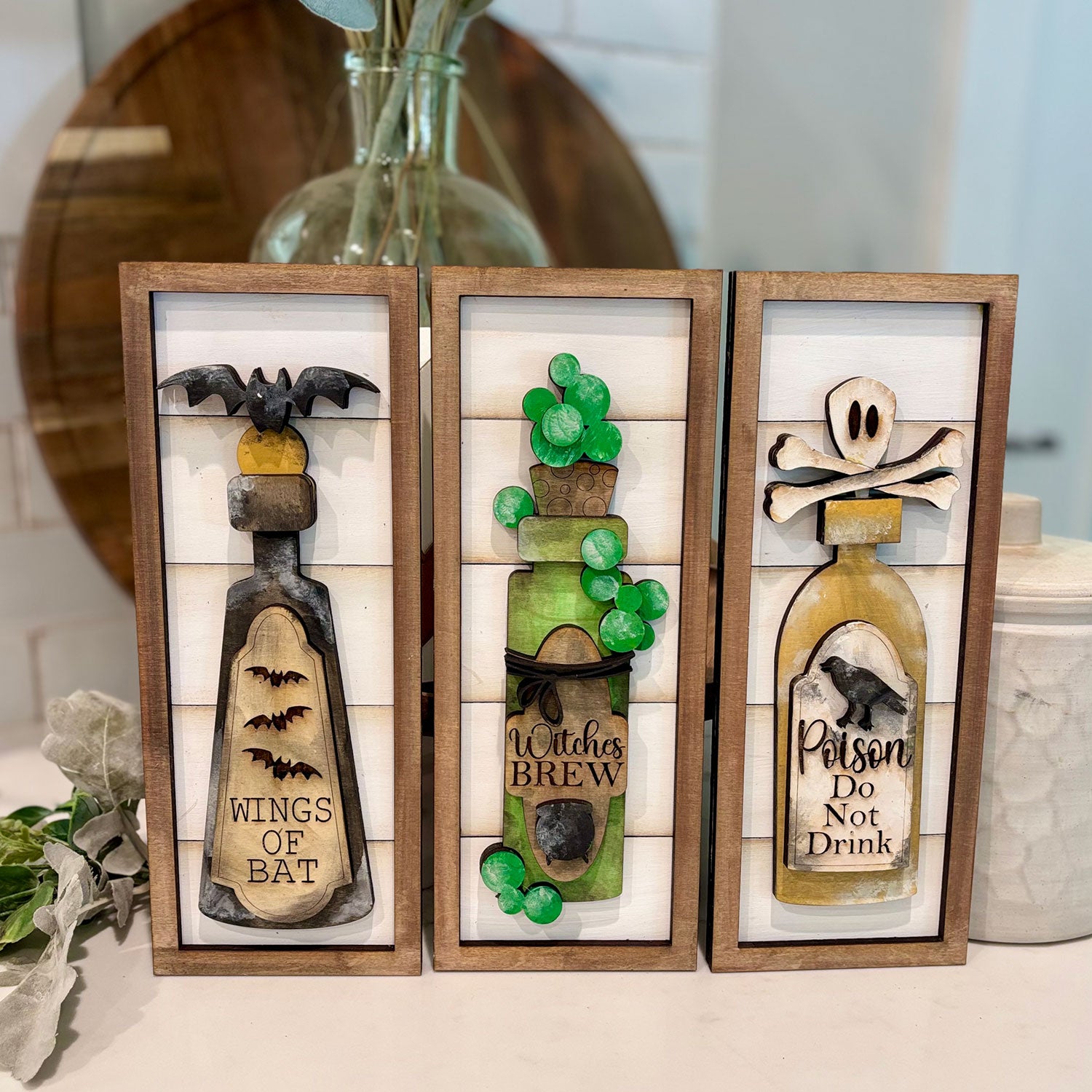 Halloween Potions Vertical Sign (Set of 3) – Glowforge Shop