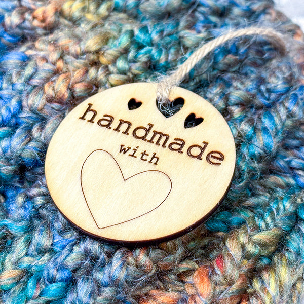 Handmade with Love Product Tag for Crochet, Knit, Laser & Crafts ...