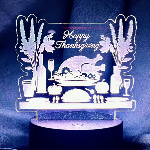 Happy Thanksgiving LED Nightlight Insert – Glowforge Shop