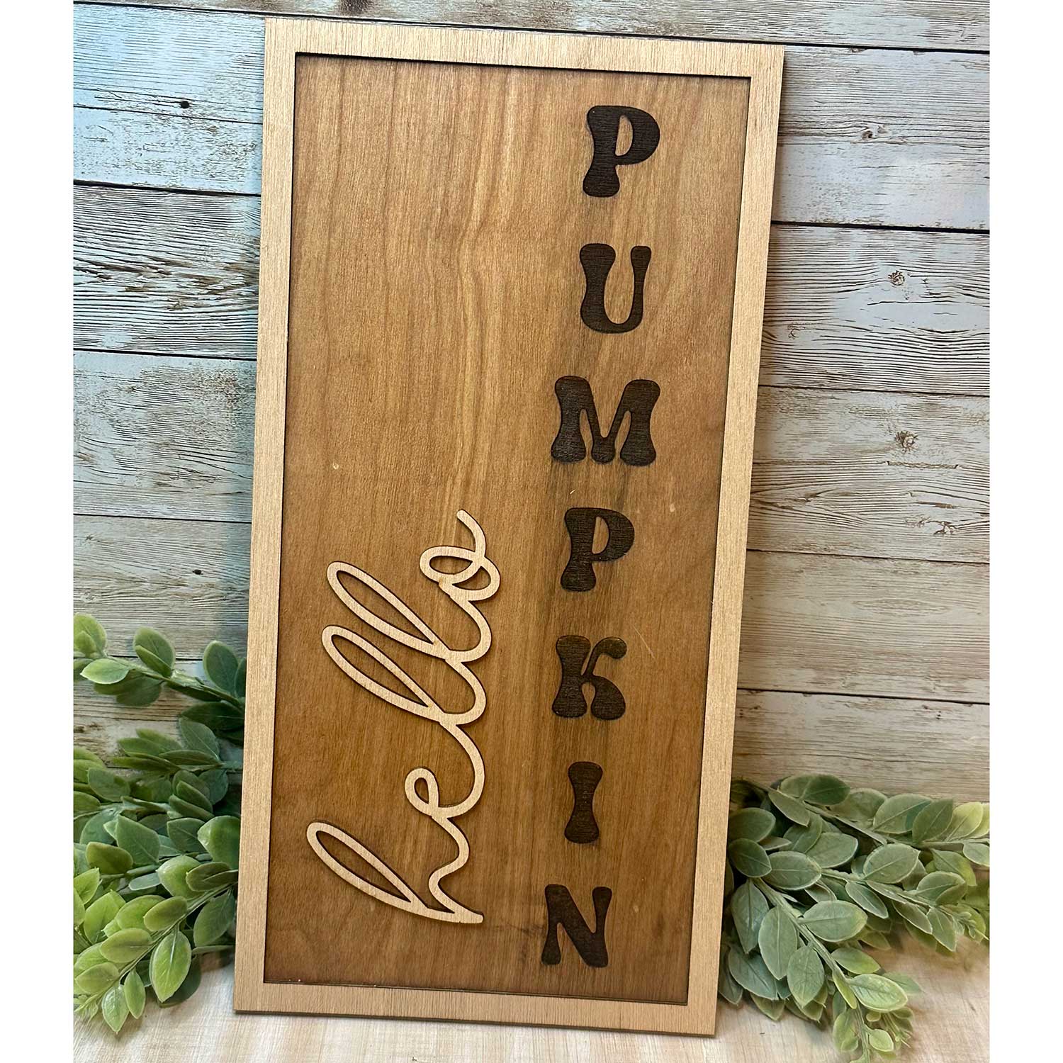 Hello Pumpkin Fall Door Sign – Glowforge Shop