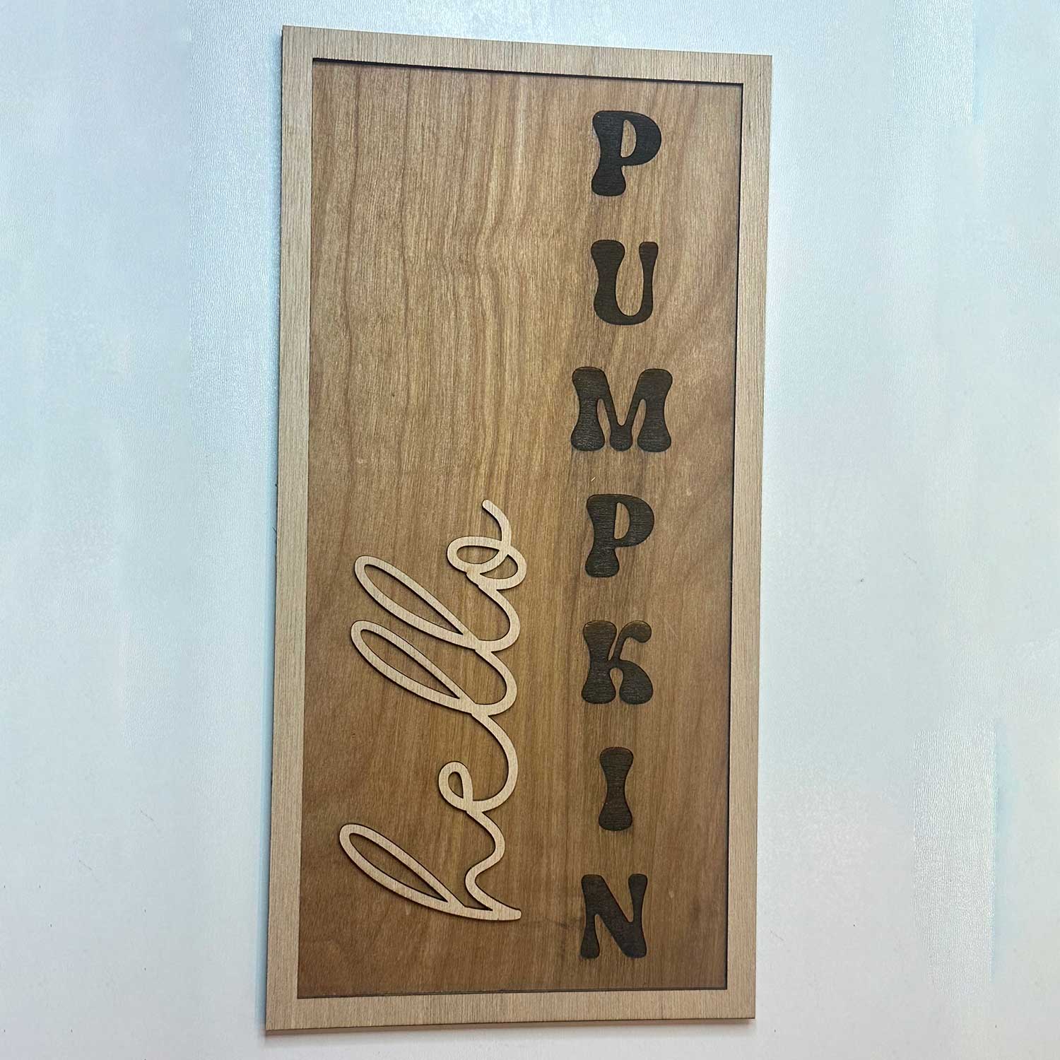Hello Pumpkin Fall Door Sign – Glowforge Shop