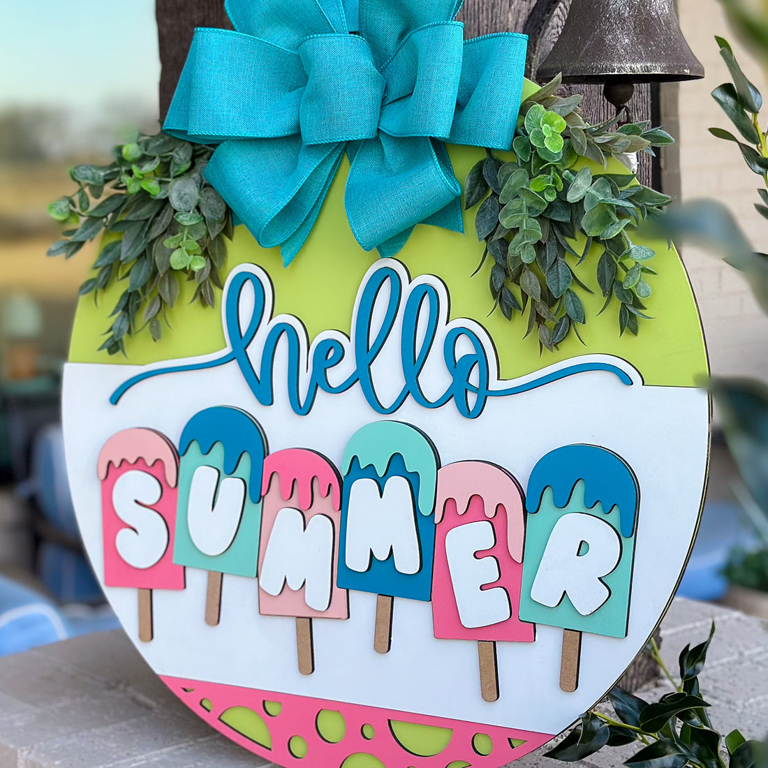 Hello Summer Popsicle Door Hanger – Glowforge Shop