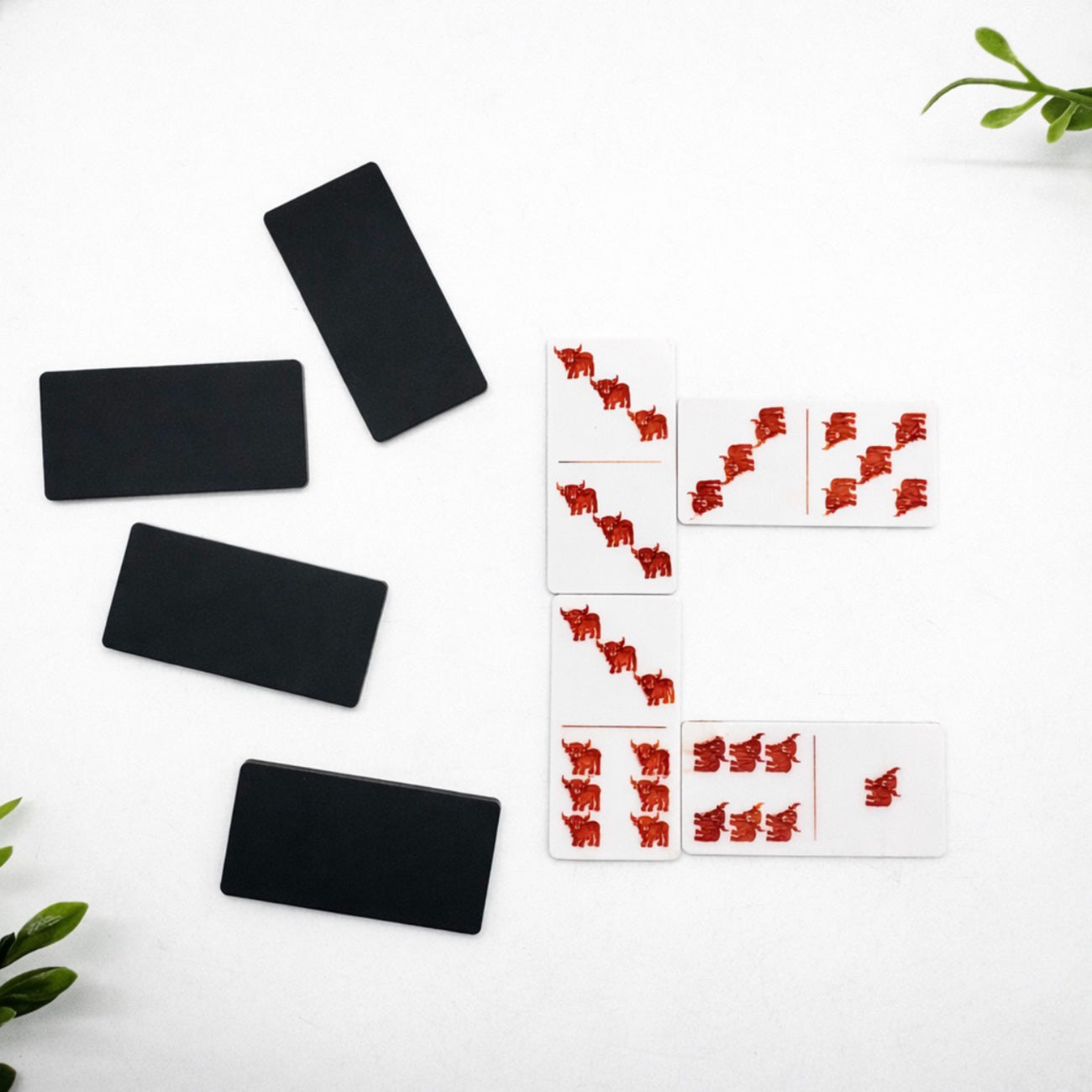 Highland Cows Domino Game (Set of 28) – Glowforge Shop