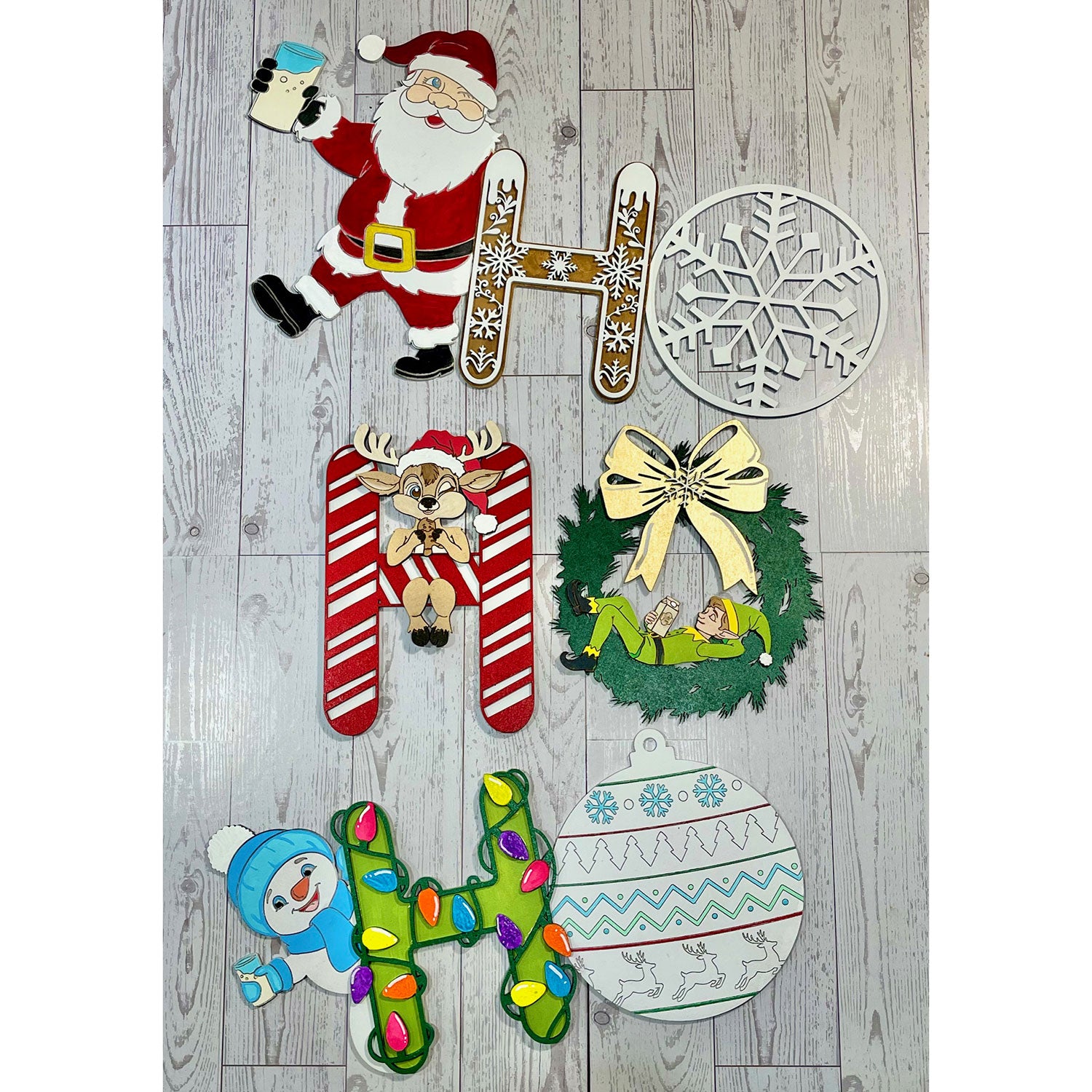 Ho Ho Ho Wall Hanger Christmas Decor – Glowforge Shop