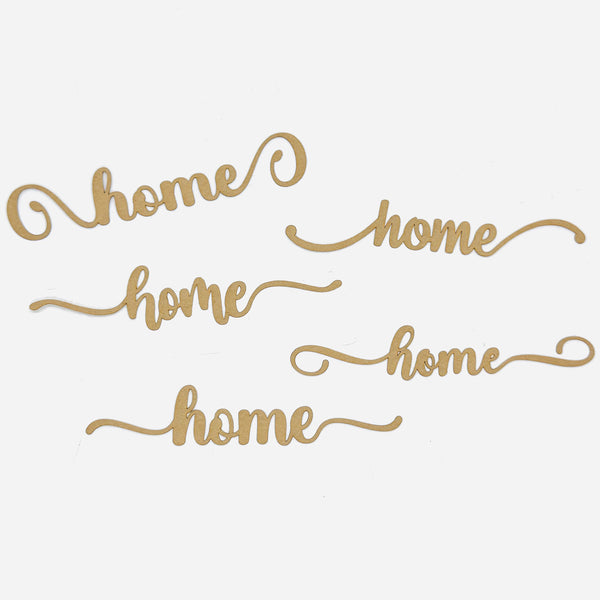 Home in Script Fonts with Swashes (Set of 5) – Glowforge Shop