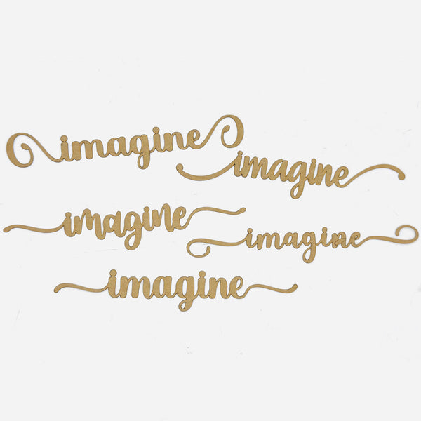 Imagine in Script Fonts with Swashes (Set of 5) – Glowforge Shop