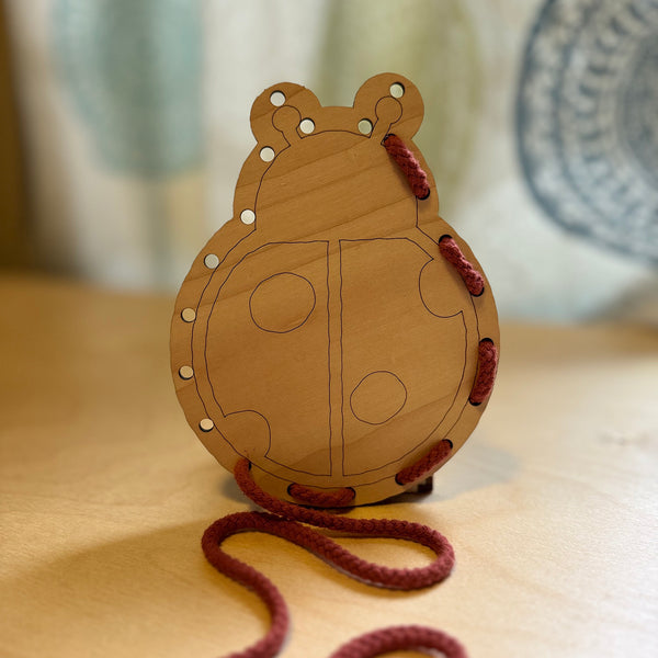 Insects Lacing Card - Ladybug Lacing Card – Glowforge Shop
