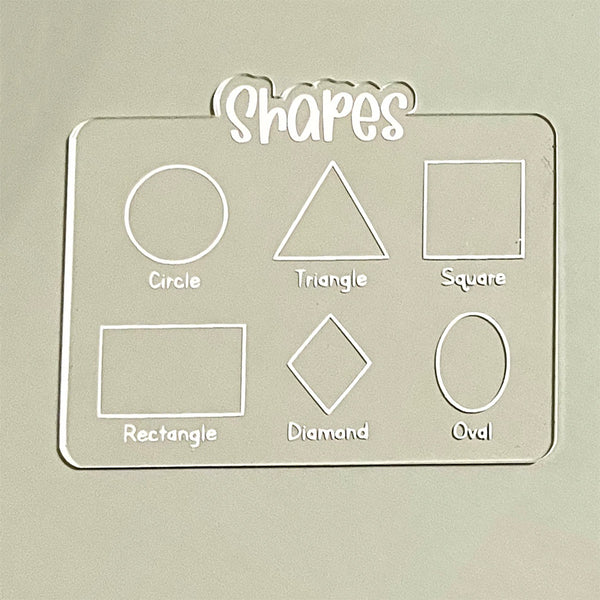 Fundamental Tracing Board for Kids - Assorted Shapes – Glowforge Shop