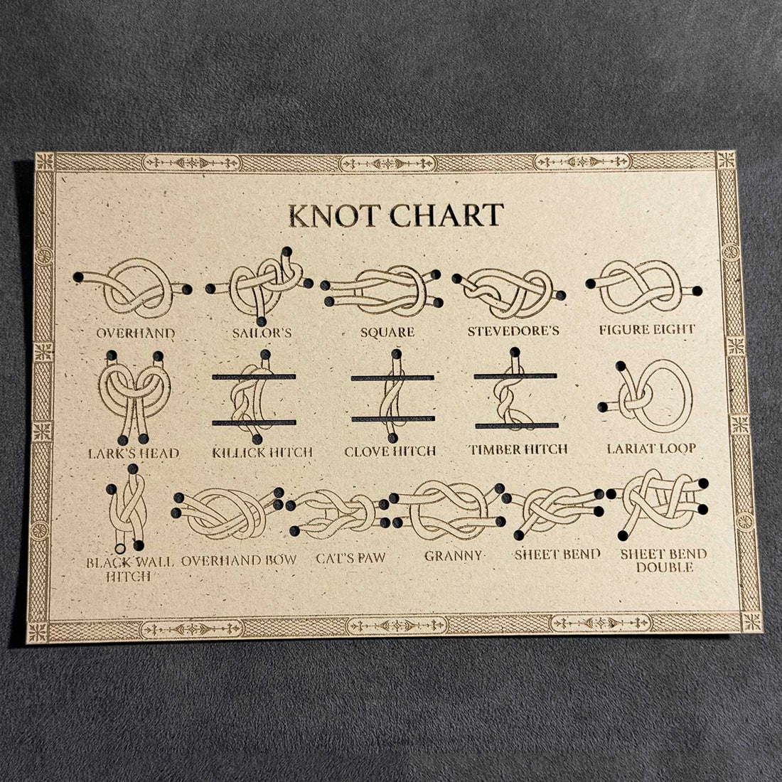 Knot Chart Art & Game – Glowforge Shop