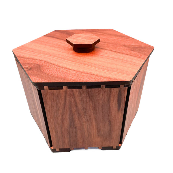 Large Geometric Hex Keepsake Box – Glowforge Shop