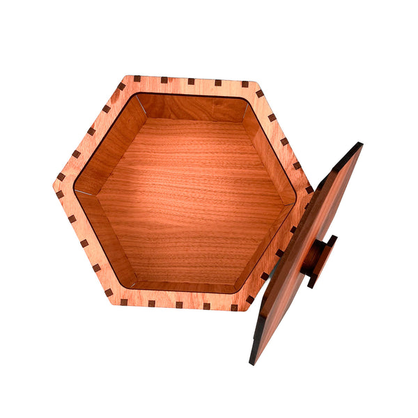 Large Geometric Hex Keepsake Box – Glowforge Shop