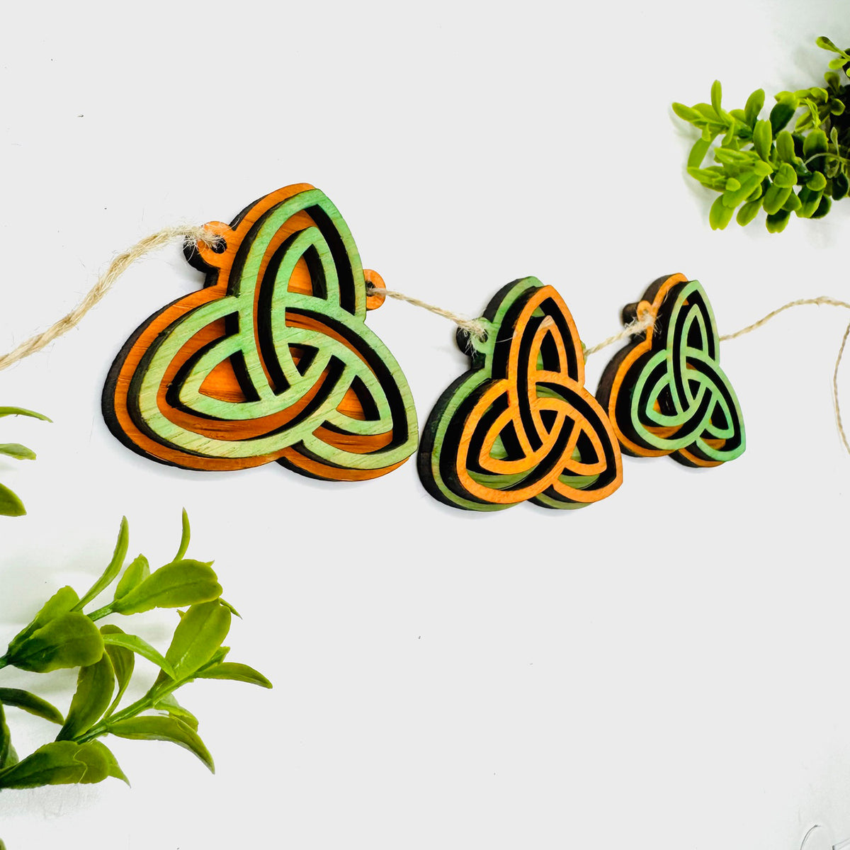 Layered Celtic Knot St. Patrick’s Day Garland – Glowforge Shop
