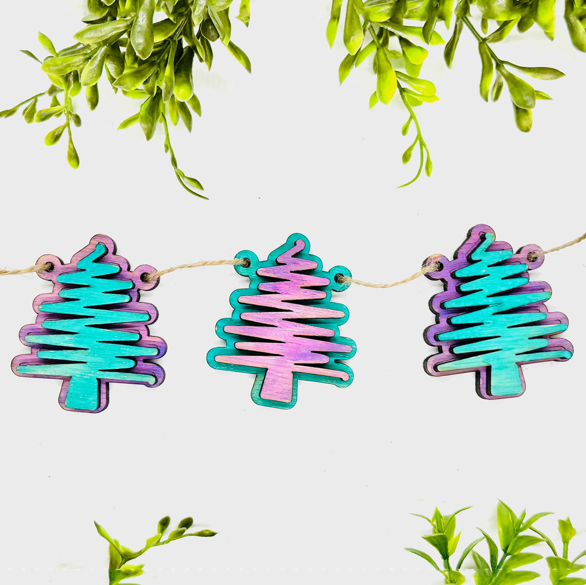 Layered Christmas Tree Garland #3 – Glowforge Shop