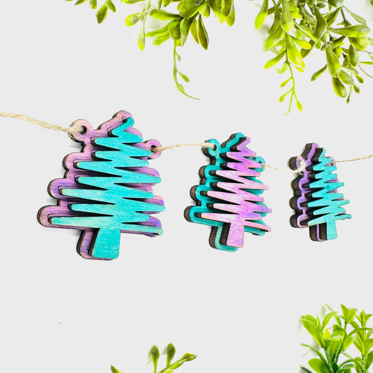 Layered Christmas Tree Garland #3 – Glowforge Shop