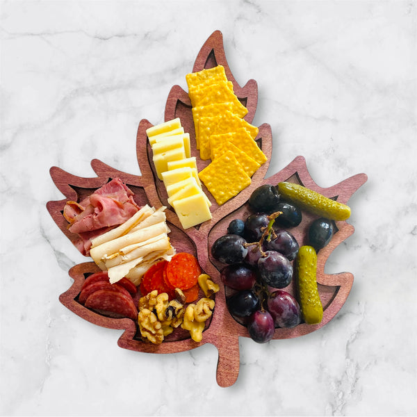 Layered Fall Leaf Shaped Charcuterie Board – Glowforge Shop