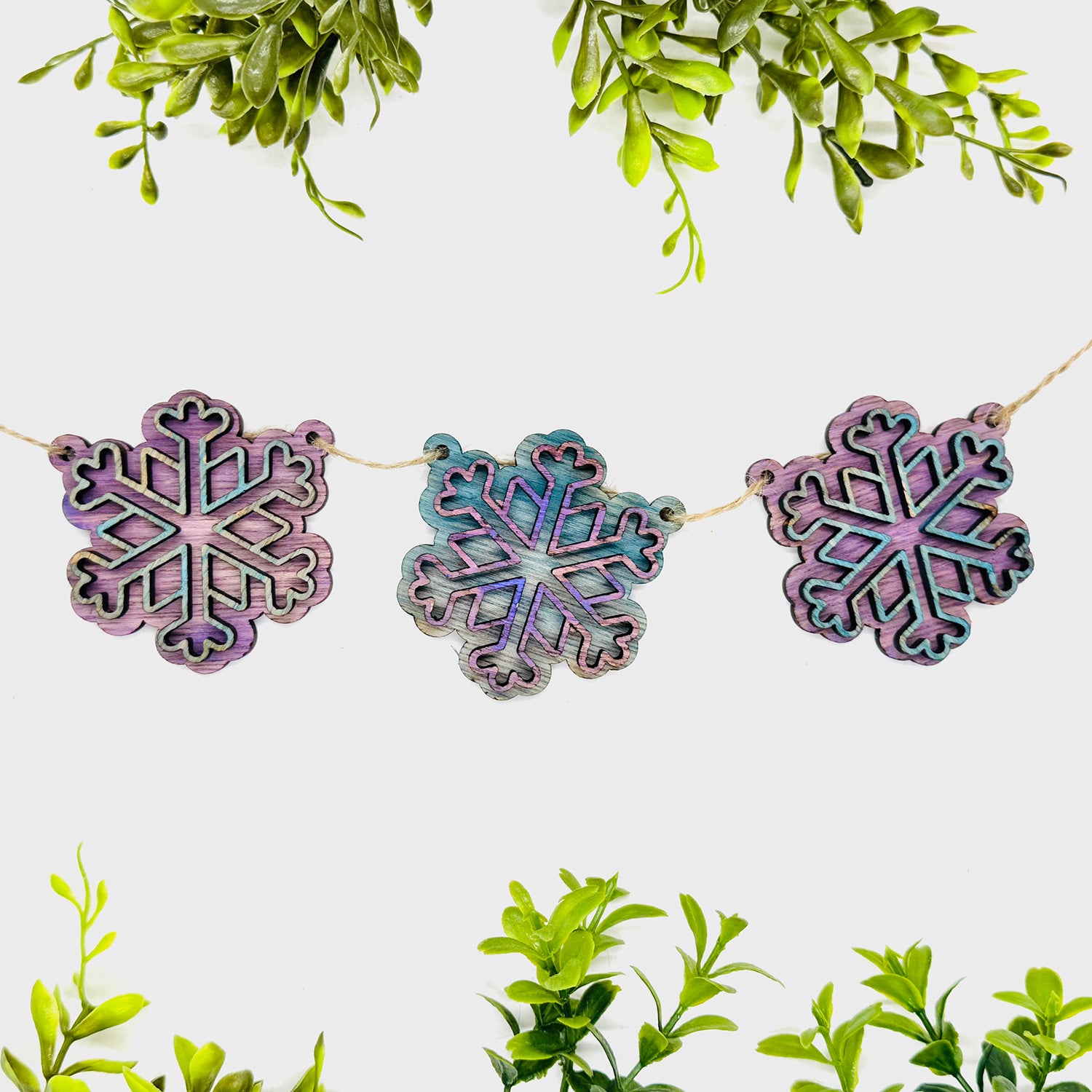 Layered Snowflake Garland #2 – Glowforge Shop