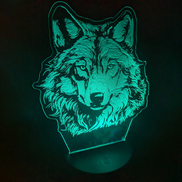 Lone Wolf LED Nightlight Insert – Glowforge Shop