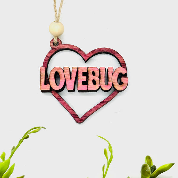 Love Bug Heart Layered Car Charm – Glowforge Shop