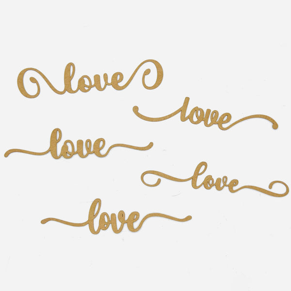 Love in Script Fonts with Swashes (Set of 5) – Glowforge Shop