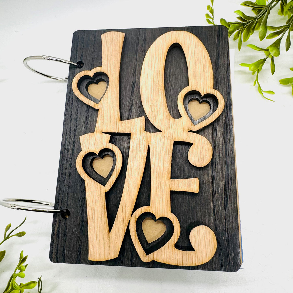 LOVE with Hearts Junk Journal Cover #2 – Glowforge Shop