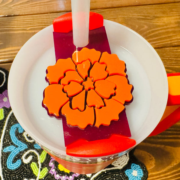 Marigold Cempasúchil Flower Dia De Los Muertos Lid Topper compatible w ...