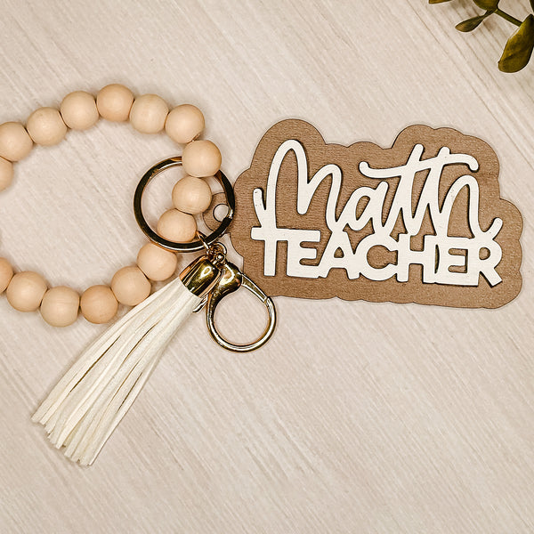 Math Teacher Layered Keychain – Glowforge Shop