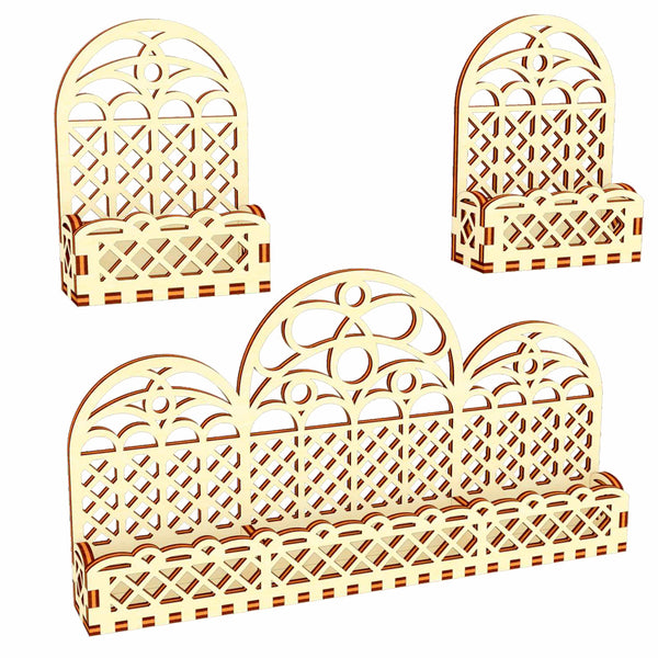 Mini Stand in the form of a Garden Window for Small Trifles (Set of 2 ...