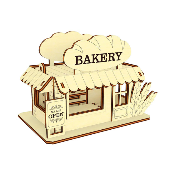 Miniature Bakery House with Hanging Holes and Tiny Shelves – Glowforge Shop