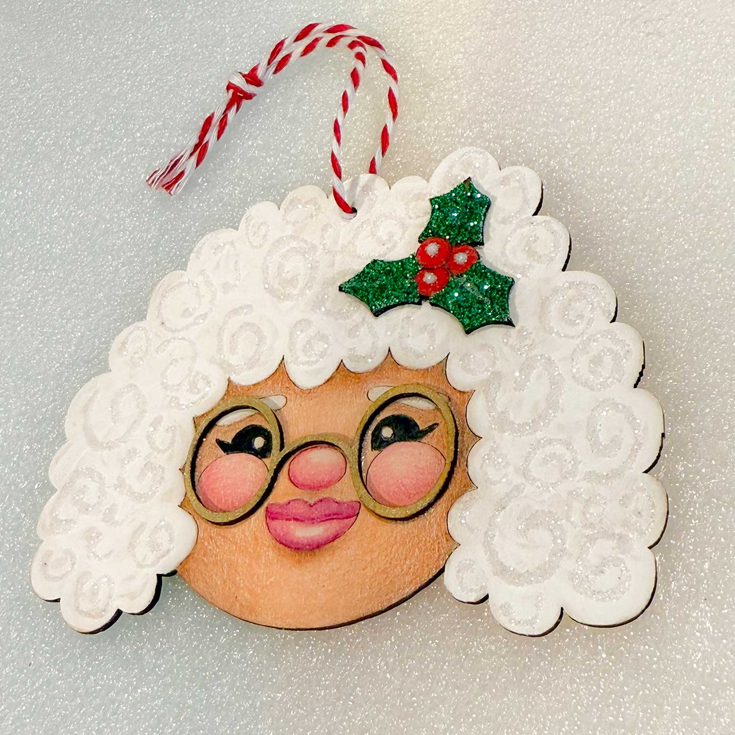 Mrs. Claus Color Me Ornament - Wooden Resizable Kid Craft Keepsake ...