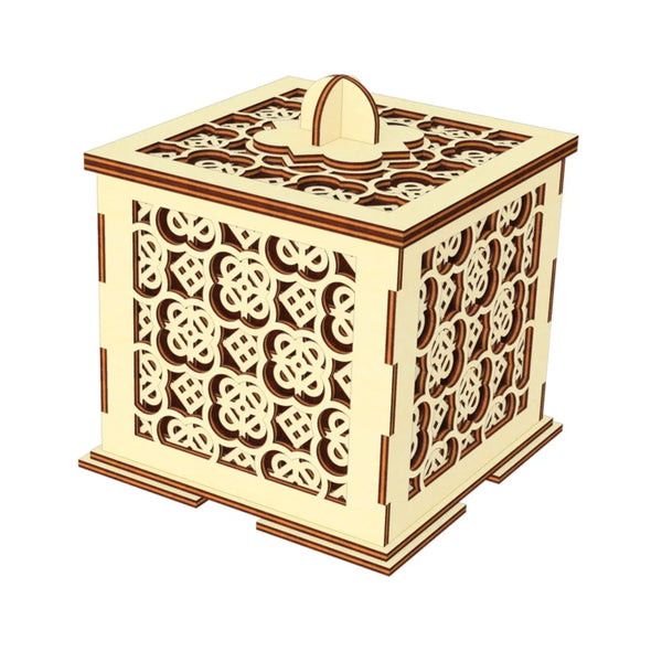 Multi-Layered Opening Box with Arabic Pattern – Glowforge Shop