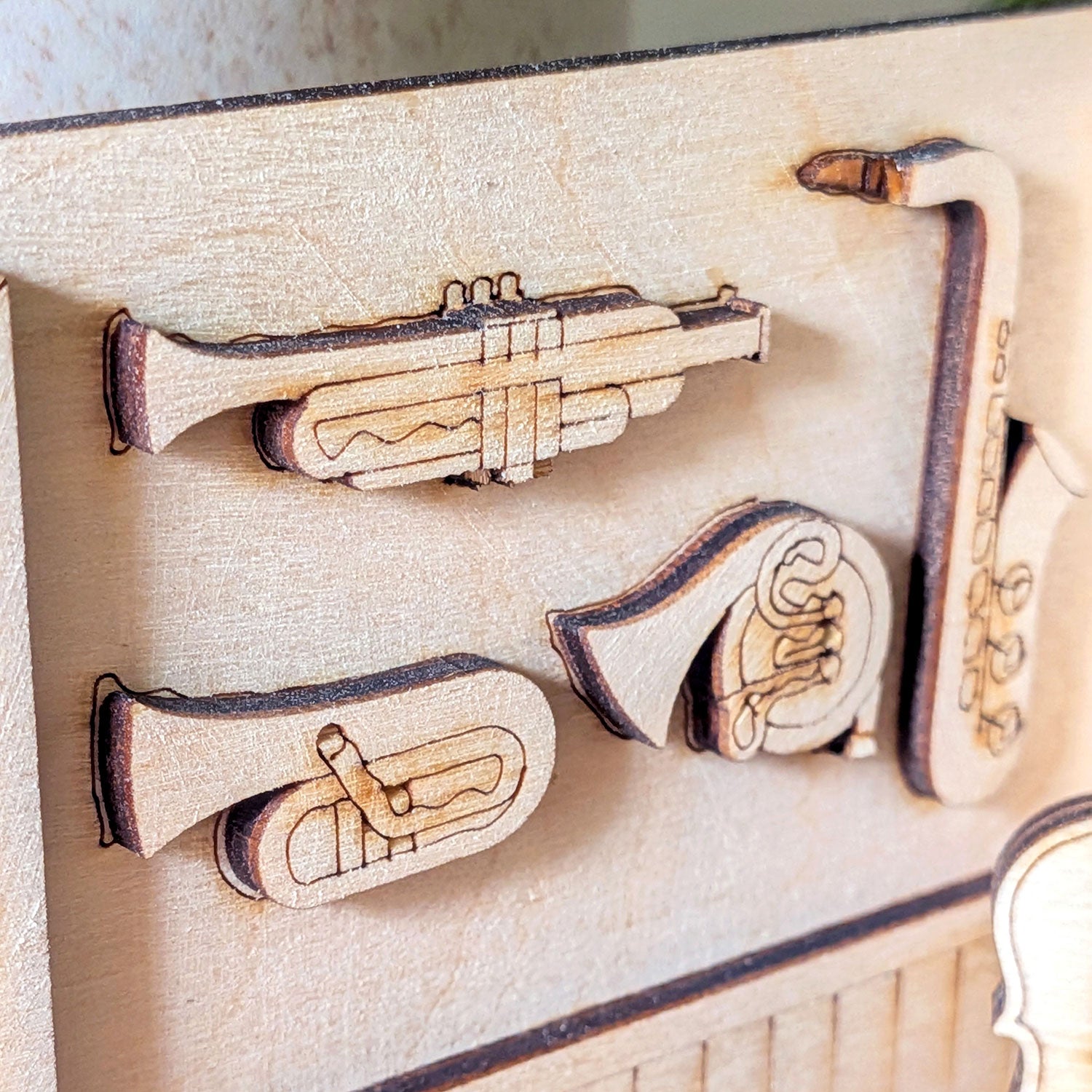 Music Store Book Nook - Miniature Diorama with Guitars, Drums & Piano ...
