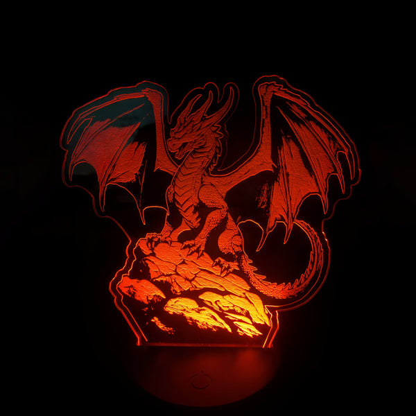 Mythical Dragon LED Nightlight Insert – Glowforge Shop