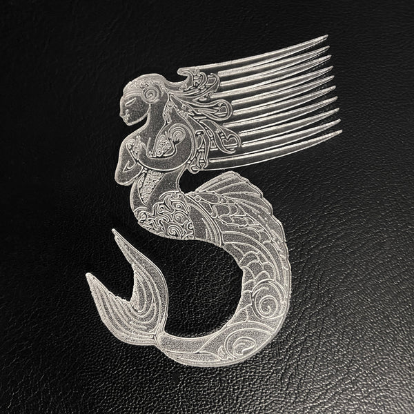 Mythical Mermaid Hair Comb – Glowforge Shop