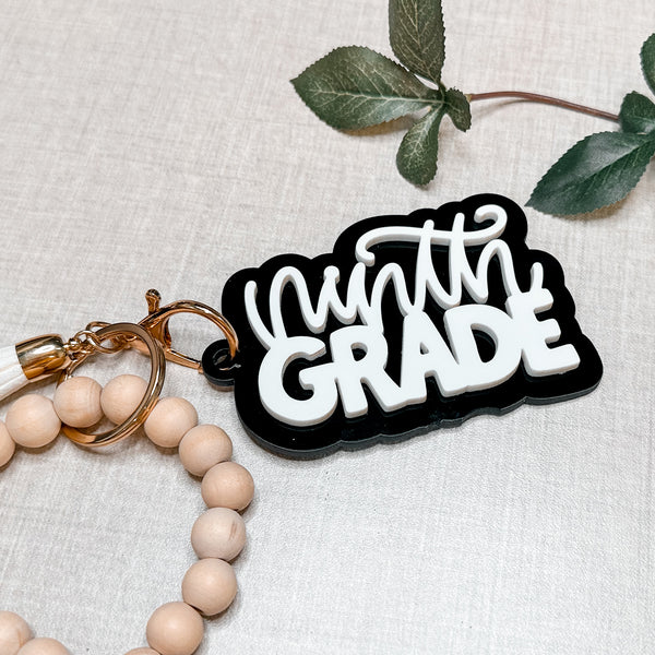 Ninth Grade Layered Keychain or Bag Tag | Freshman Year – Glowforge Shop