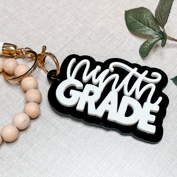 Ninth Grade Layered Keychain or Bag Tag | Freshman Year – Glowforge Shop