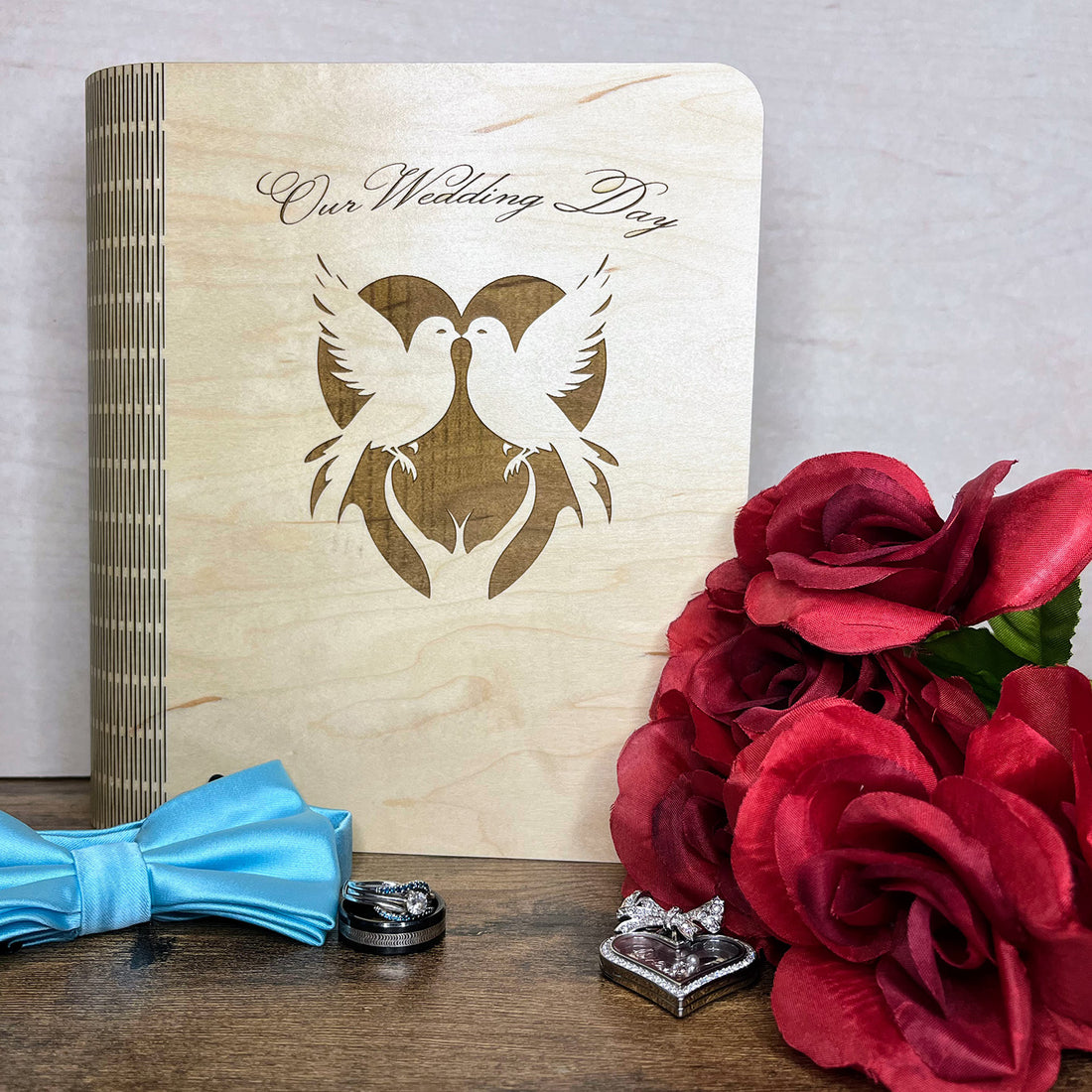 "Our Wedding Day" Book Box Cover #3 – Glowforge Shop