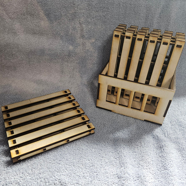 Pallet Coasters with Box (Set of 4) – Glowforge Shop