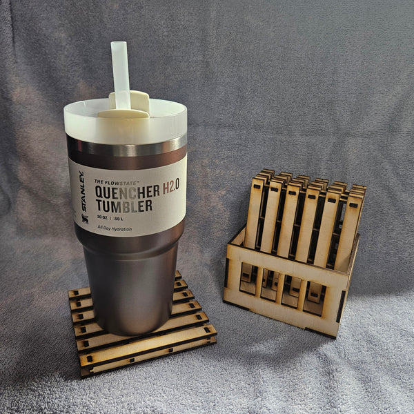 Pallet Coasters with Box (Set of 4) – Glowforge Shop