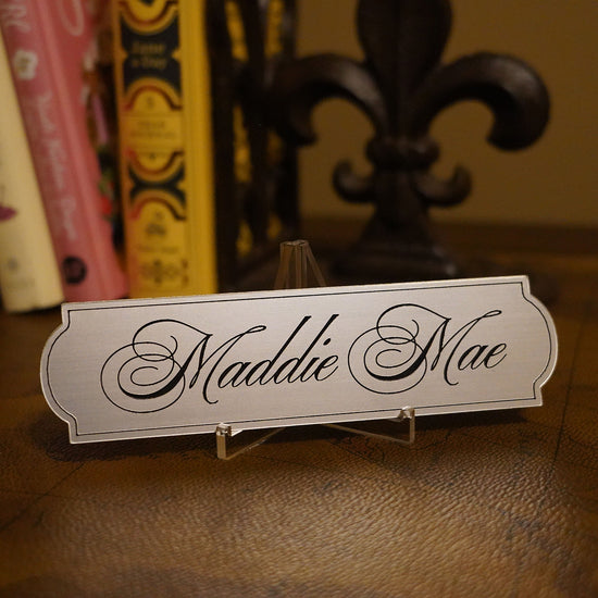 Personalizable Engraved Script Bookmarks with Elegant Editable Text (S ...