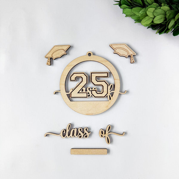 Personalized Class of 2025 Graduation Ornament and Gift Tag – Glowforge ...