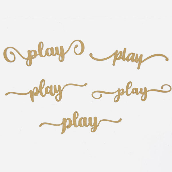 Play in Script Fonts with Swashes (Set of 5) – Glowforge Shop