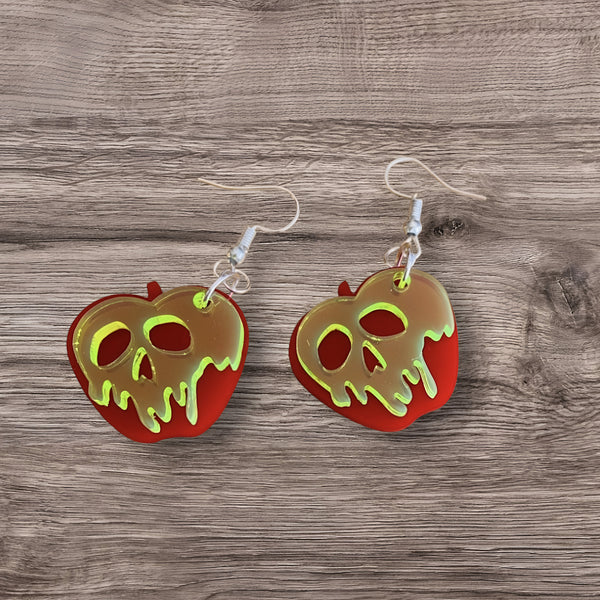 Poison Apple Halloween Dangle Earrings – Glowforge Shop