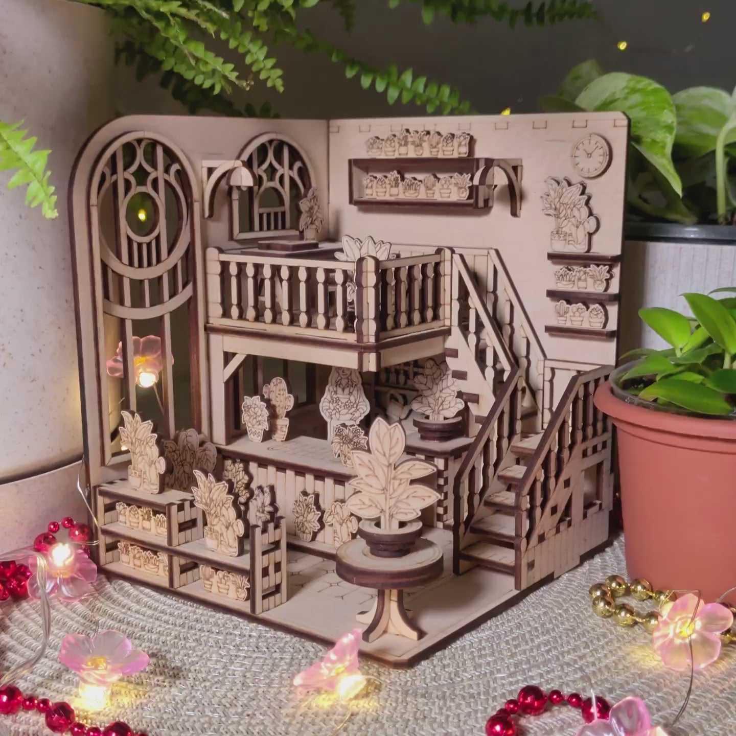 Greenhouse Flower Shop Book Nook – DIY Diorama with Flowers, Plants ...